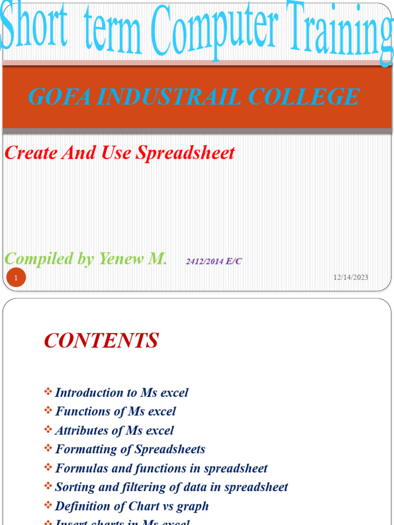 Excel Pdf Microsoft Excel Spreadsheet