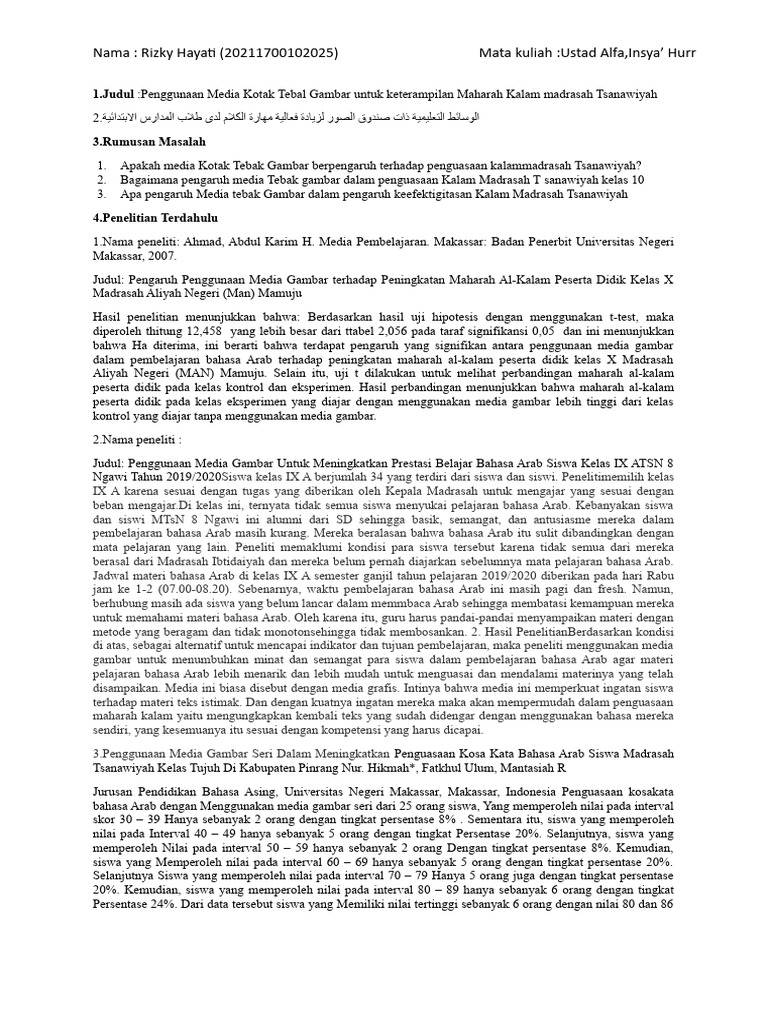 Pak Ustad Alfa Tugas | PDF