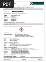 SDS Wash & Walk EcoLab | PDF | Toxicity | Personal Protective Equipment