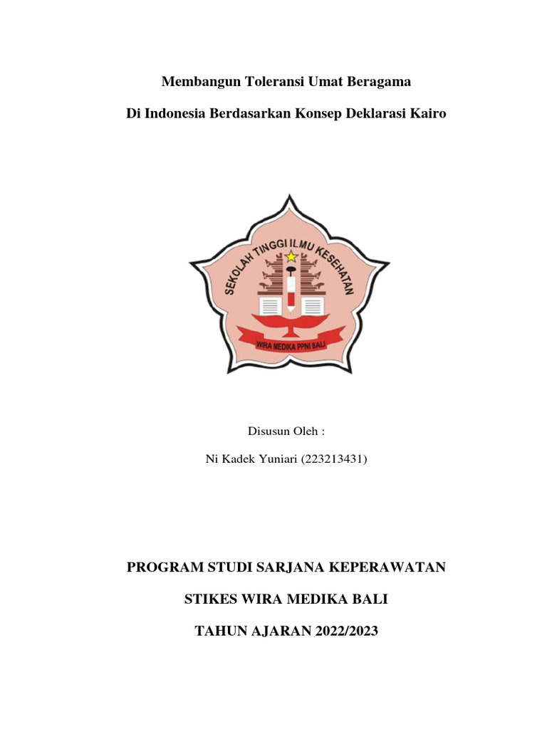 Toleransi Beragama dan Deklarasi Kairo | PDF | Politik