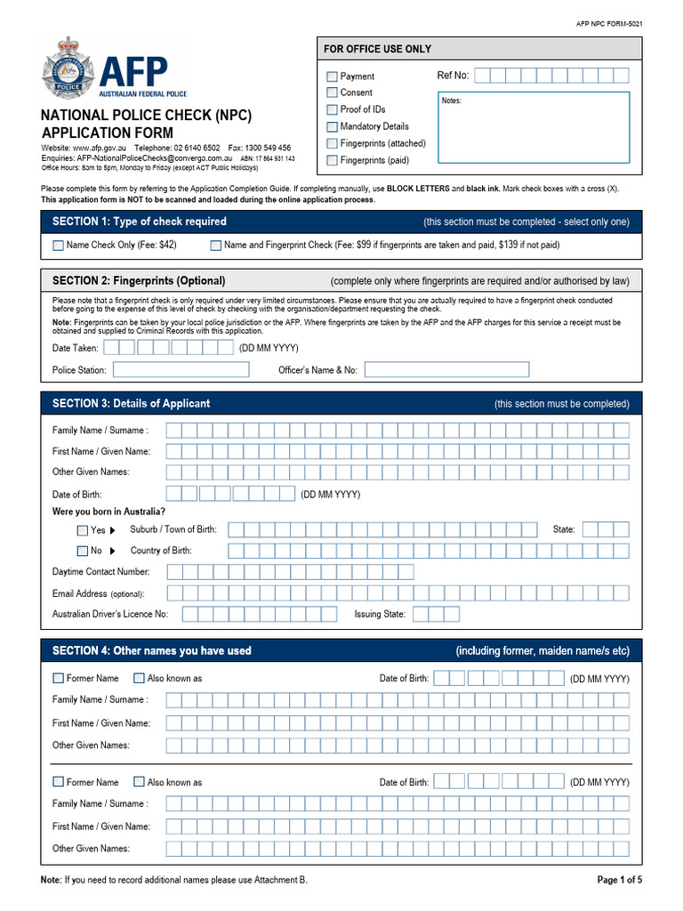 NPC Offline Form | PDF | Identity Document | Credit Card