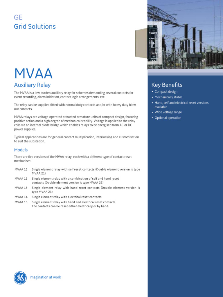 Mvaa Brochure en 2018 11 Grid Ga 0731 | PDF | Relay | Manufactured Goods