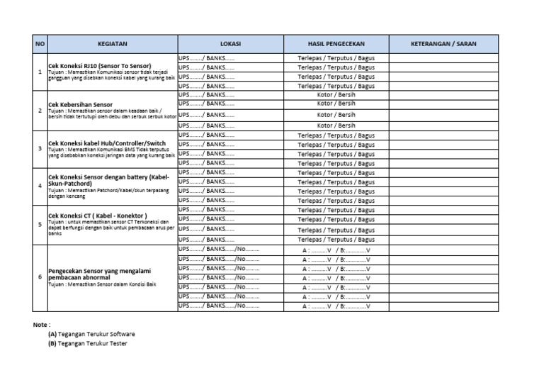 Form BMS Maintenance | PDF