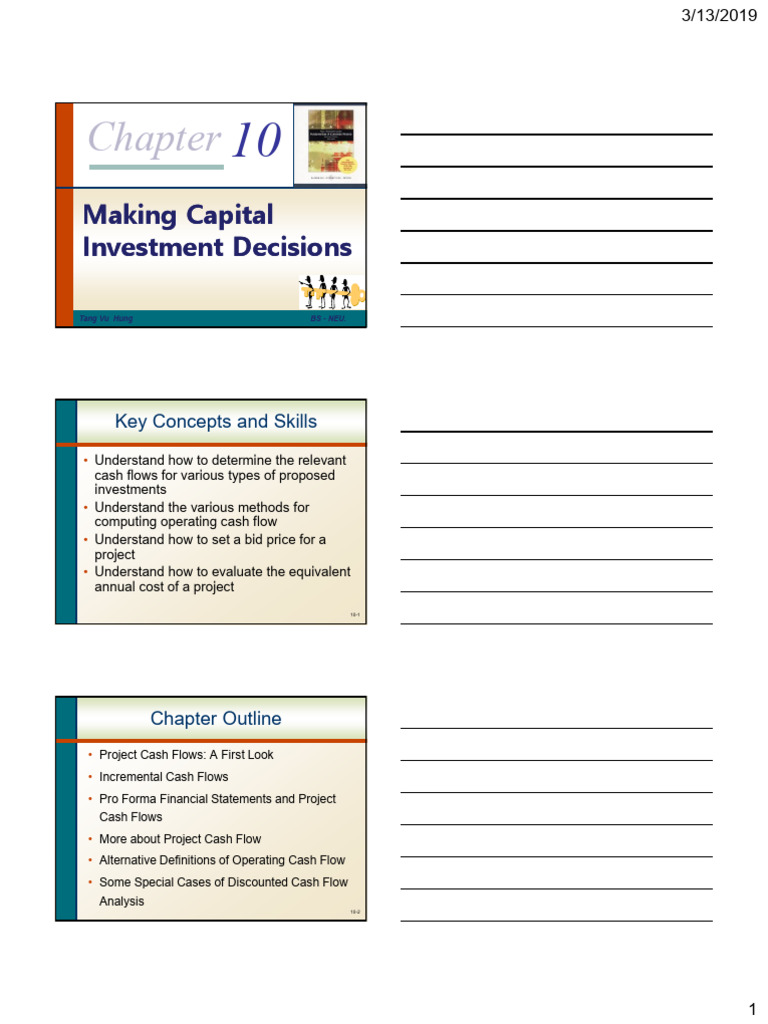 Chapter 10 Making Capital Investment Decisions | PDF | Working Capital | Taxes