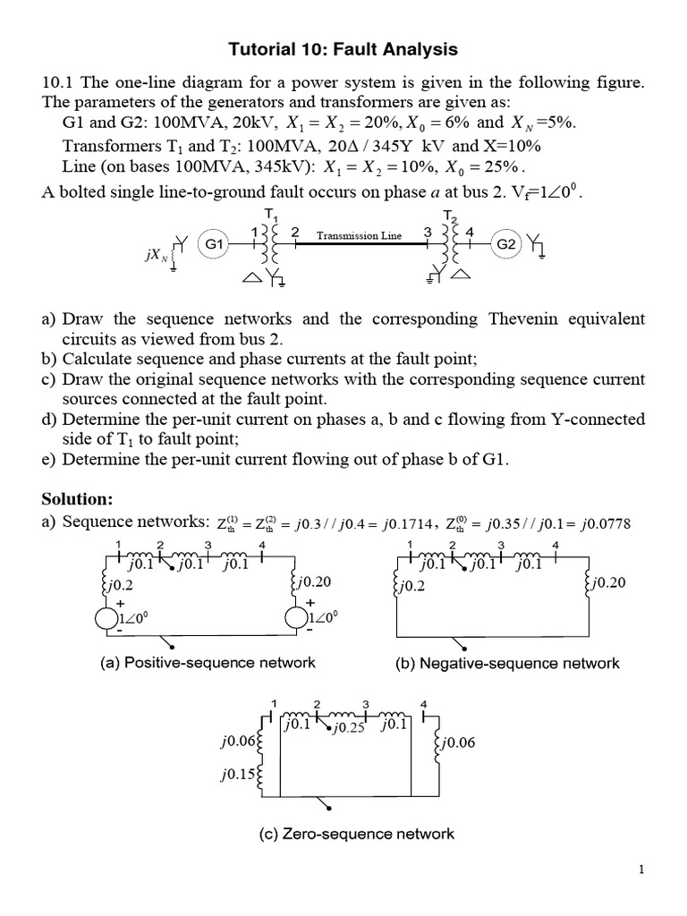EE4533 Tutorial 9 Solutions PDF | PDF | Power (Physics) | Physical Quantities