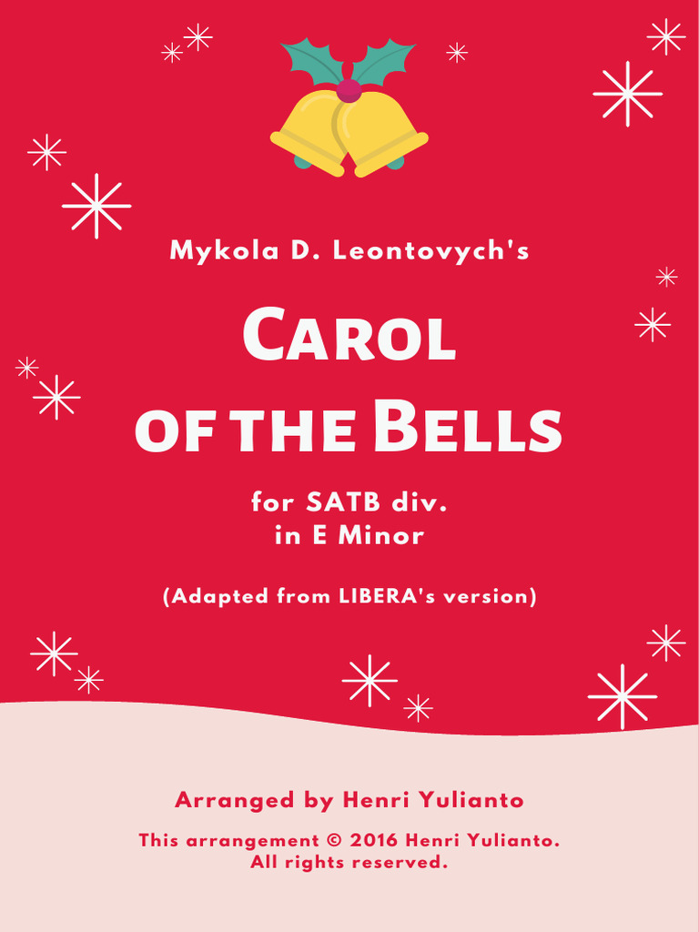 CAROL OF THE BELLS - SATB (Adapt. from LIBERA) - Book Format | PDF