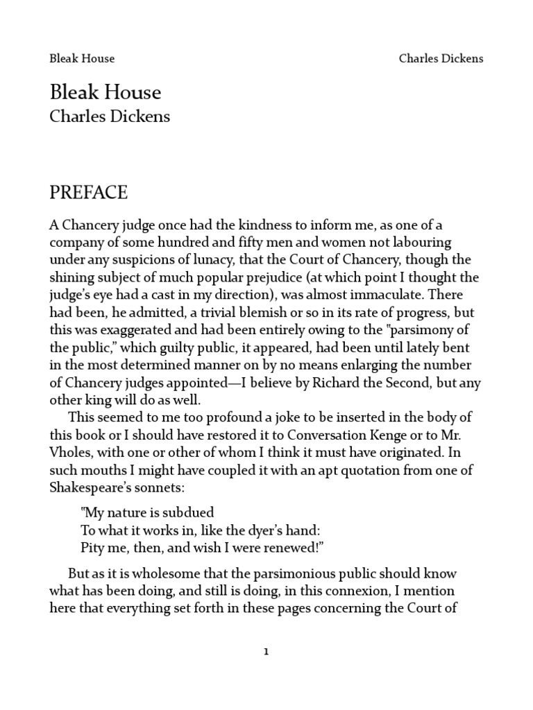 Bleak House Author Charles Dickens | PDF | Bleak House