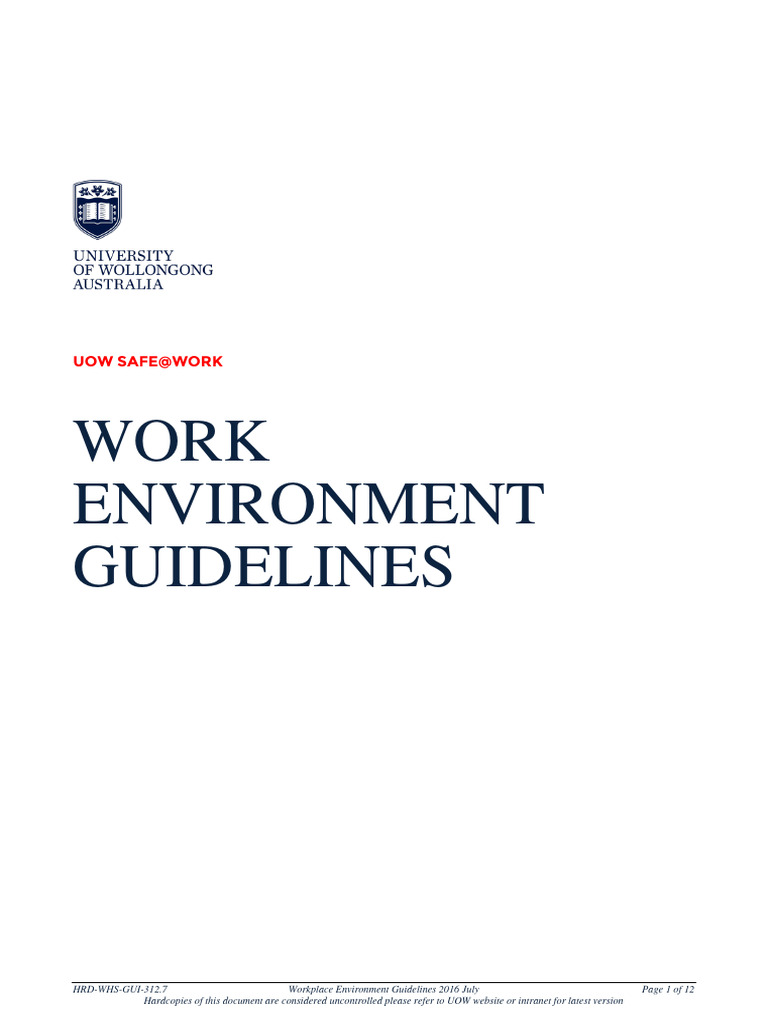 Work Environment | PDF | Occupational Safety And Health | Ventilation ...