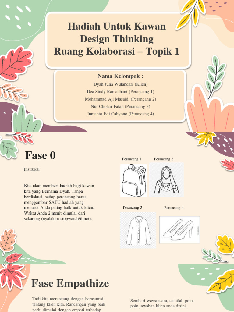 Tugas Kelompok - Design Thinking 1 | PDF
