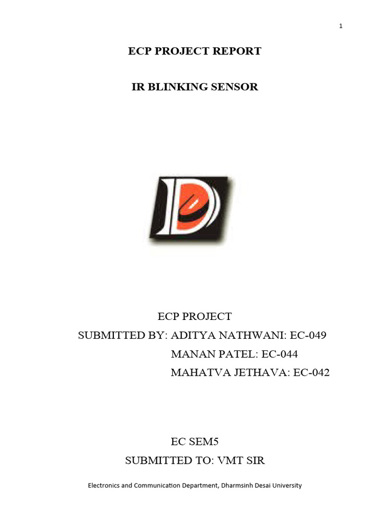 Ecp Report | PDF | Infrared | Electrical Network