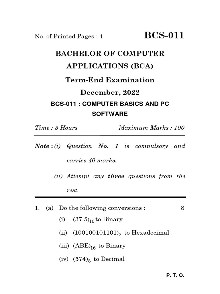 BCS 011 | PDF | Cloud Computing | Operating System