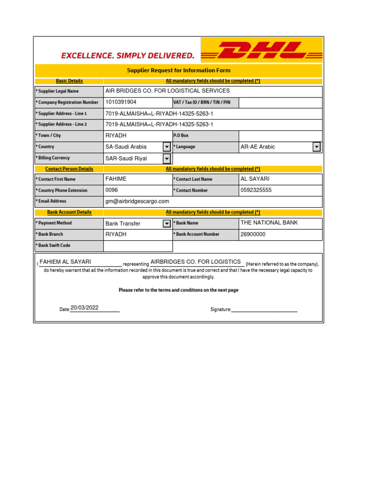 English - DHL-DGF-MEA Supplier RFI Form Template (English) v2.0 ...