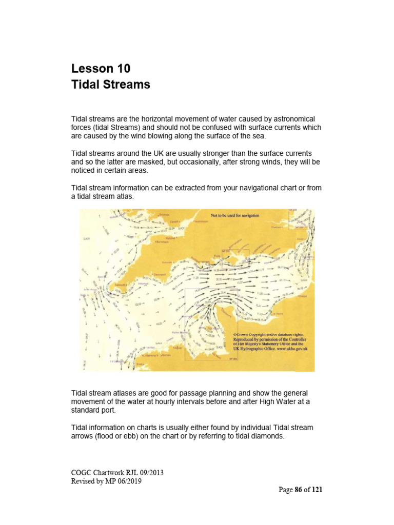COGC - Tidal Streams Extracts | PDF | Tide | Oceanography