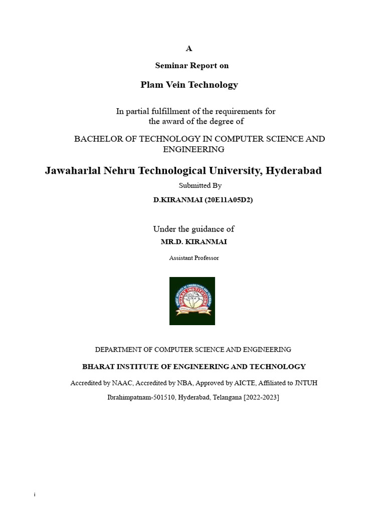 5d2 Seminar Report | PDF | Image Scanner | Biometrics