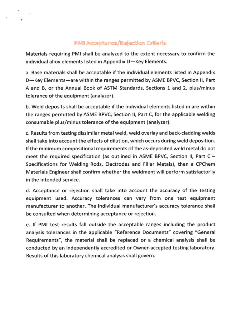 Pmi Acceptance | PDF