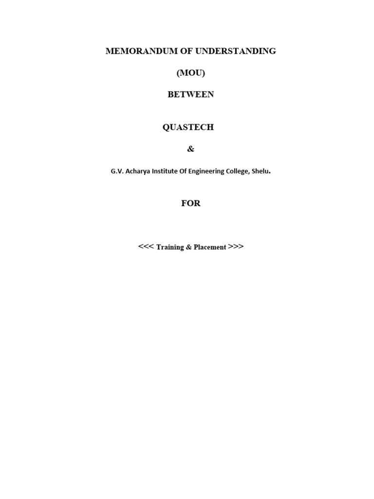 G.V. Acharya Institute of Engineering, Shelu | PDF | Cooperation ...