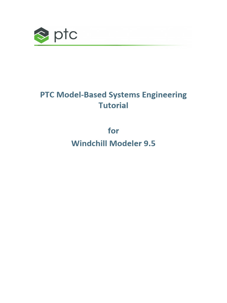 WindchillModeler 95 MBSE Tutorial | PDF | Systems Engineering ...