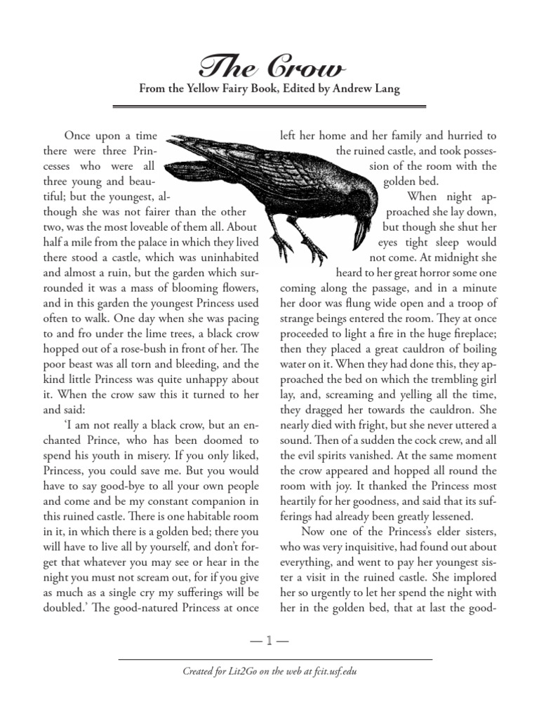 The Yellow Fairy Book 006 The Crow | Download Free PDF | Fairies ...