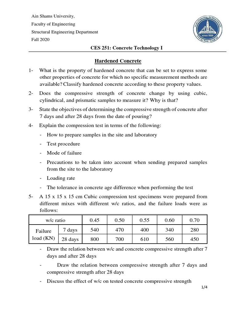 Assignment 5 1 | Download Free PDF | Concrete | Strength Of Materials Assignment 5 1 | Download Free PDF | Concrete | Strength Of Materials