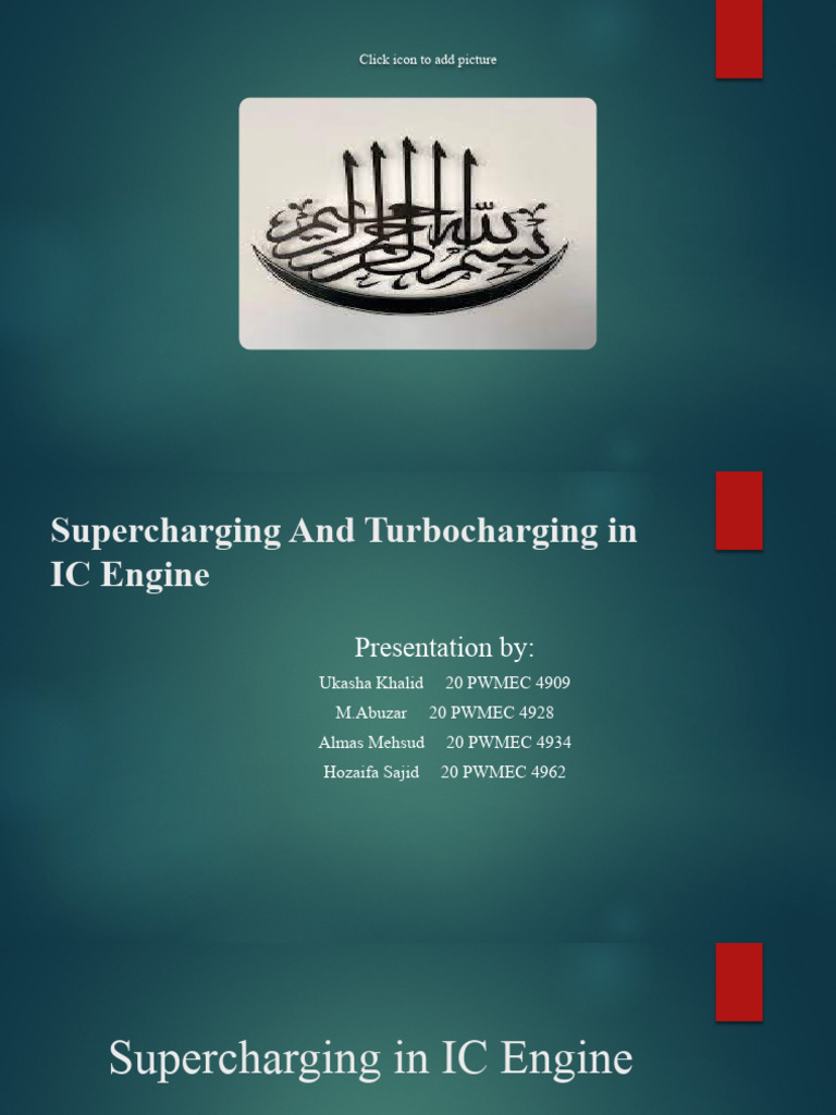 5-Supercharging and Turbocharging of I-C Engine - GROUP 9-1 | PDF ...