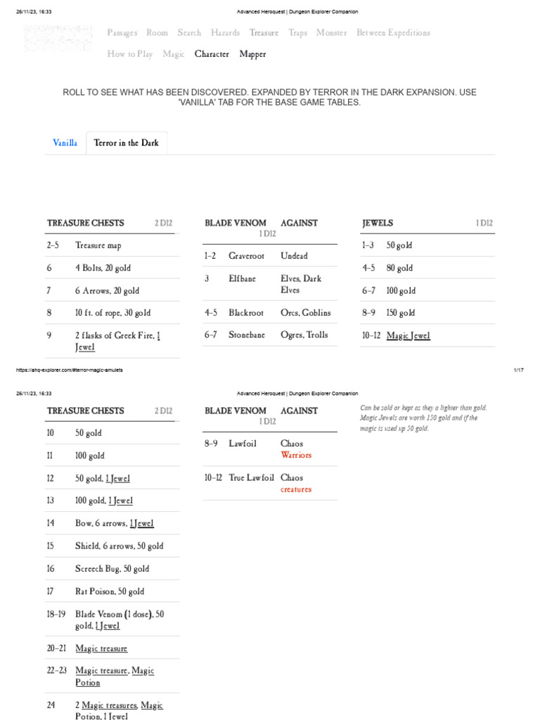 Advanced Heroquest - Dungeon Explorer Companion | PDF | Amulet