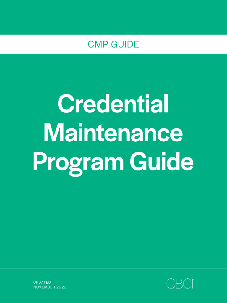 2023-CMP-Guide-101923 | PDF | Sustainable Design | Sustainability