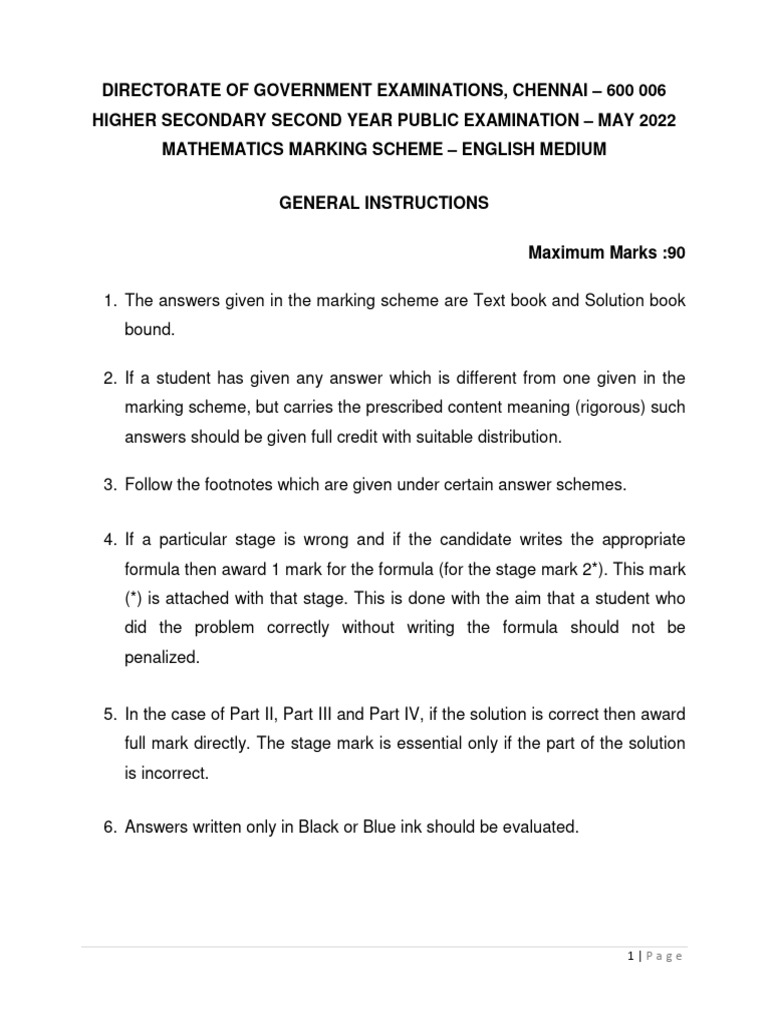 May 2022 Maths Exam Marking Scheme | PDF | Mathematical Objects | Applied Mathematics