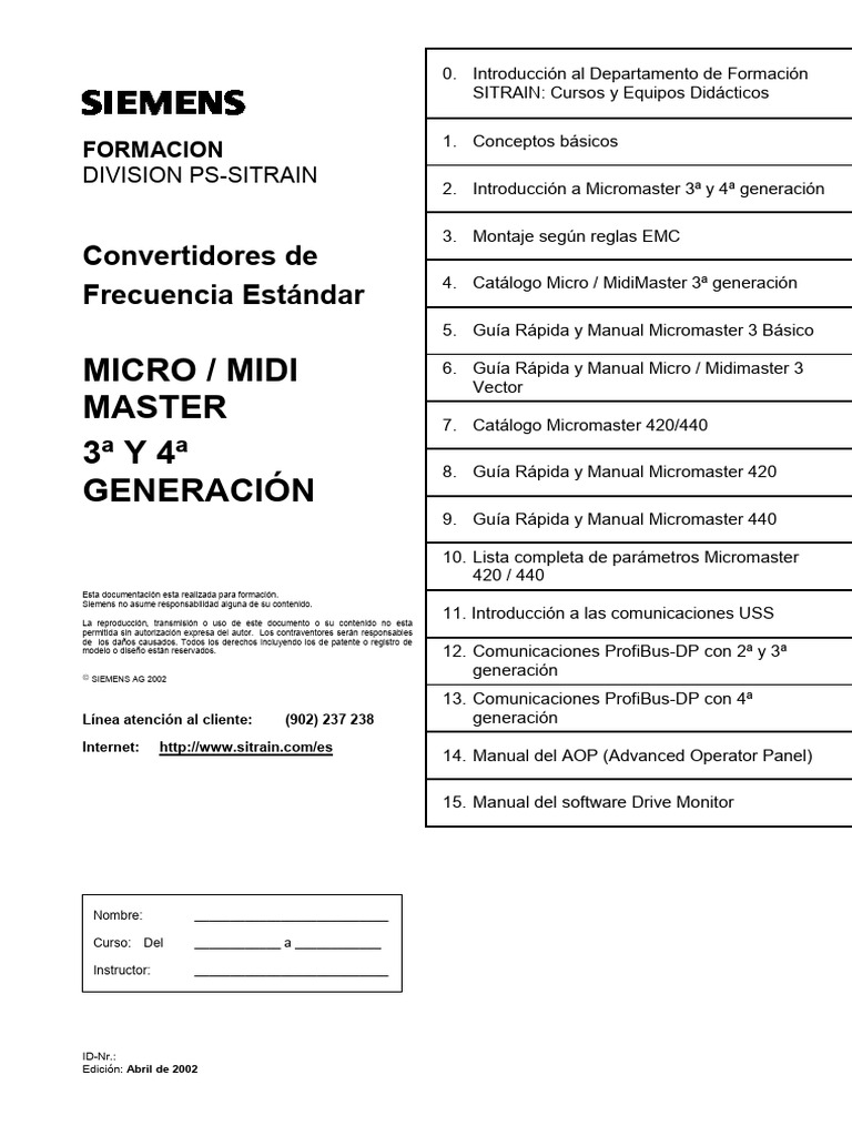 00-MM-Contenidos Micromaster | PDF | Ingenieria Eléctrica | Informática