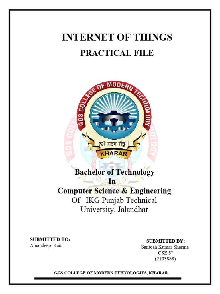 Iot Practical File | Download Free PDF | Internet Of Things | Hdmi