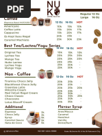 Menu Kopi Tuku 2024 | PDF | Coffee | Foods