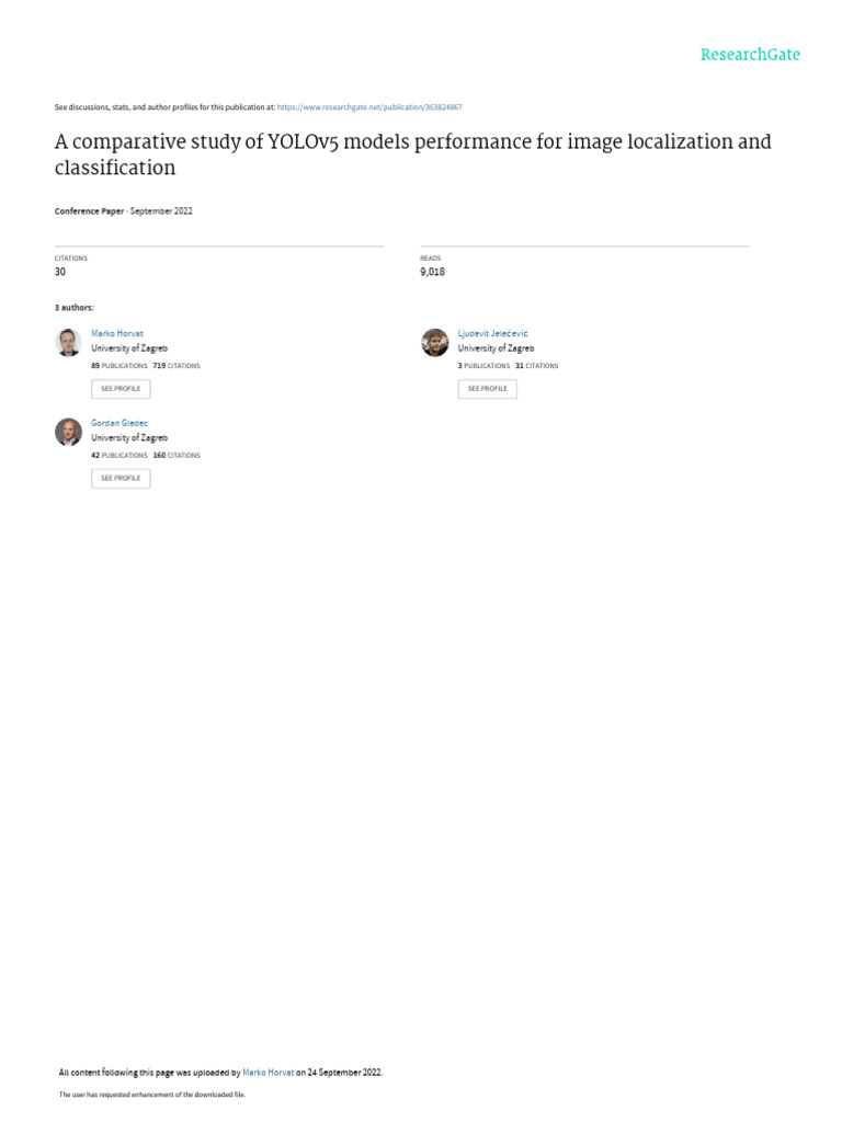 yolov5 | PDF | Computer Vision | Machine Learning