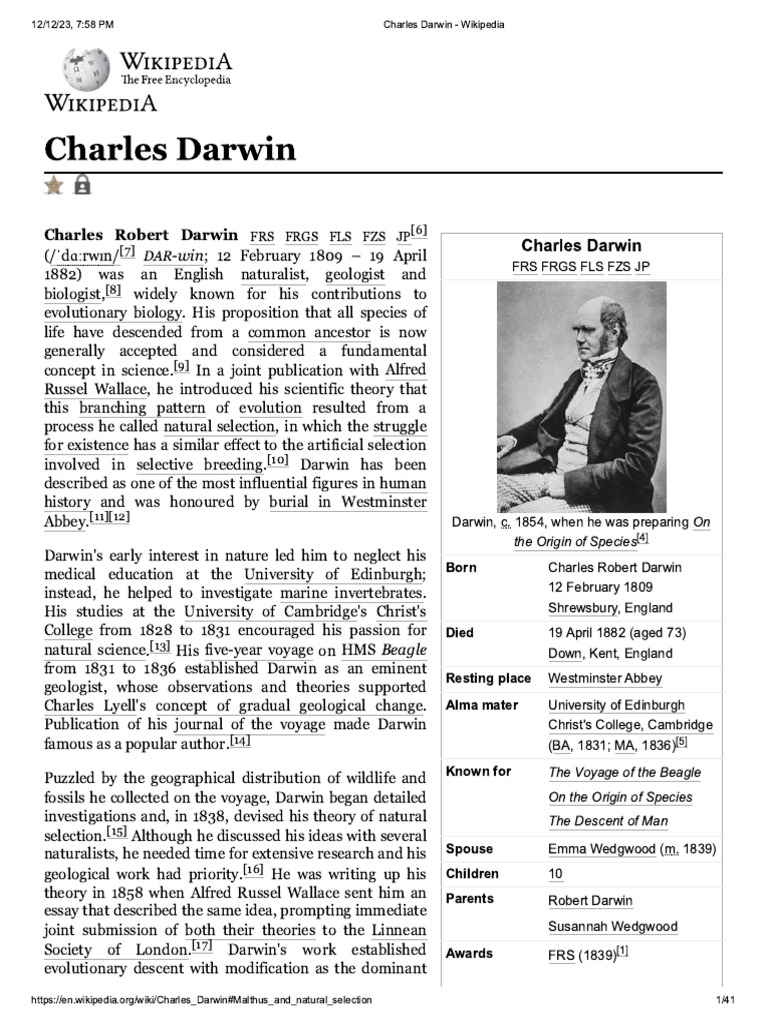 Charles Darwin | PDF