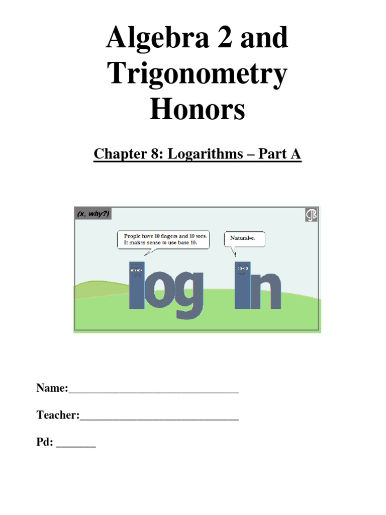 Dokumen - Tips - Algebra 2 and Trigonometry Honors | PDF | Logarithm ...