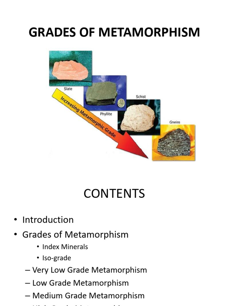 Grades of Metamorphism | PDF | Mineralogy | Geology