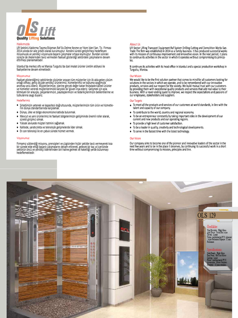 OLSLİFT-ELEVATOR-CATALOG-low | PDF