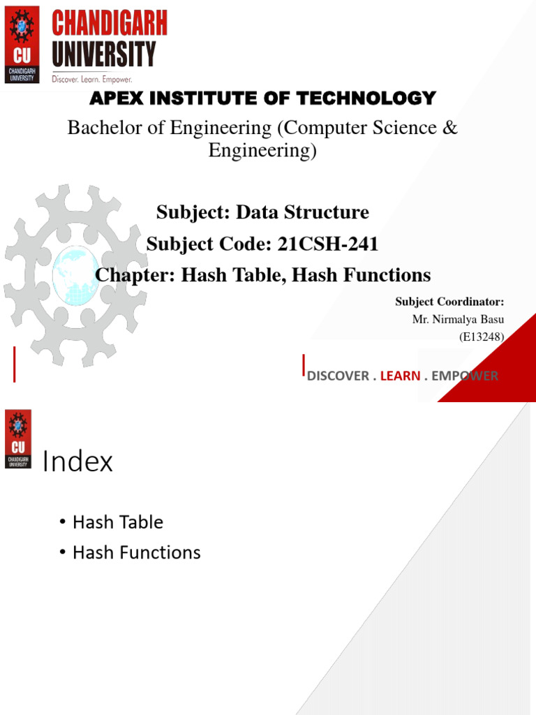 Hash | PDF | Computer Science | Data Management