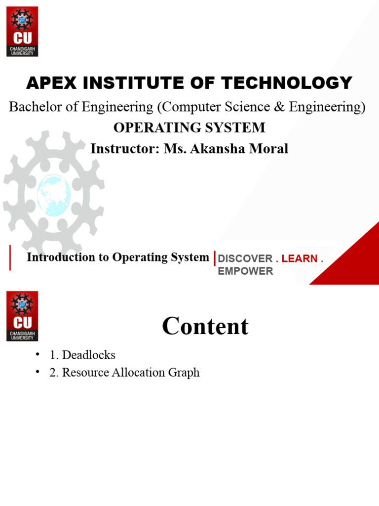 Deadlock And Resource Allocation Graphs Download Free Pdf Computing Computer Science