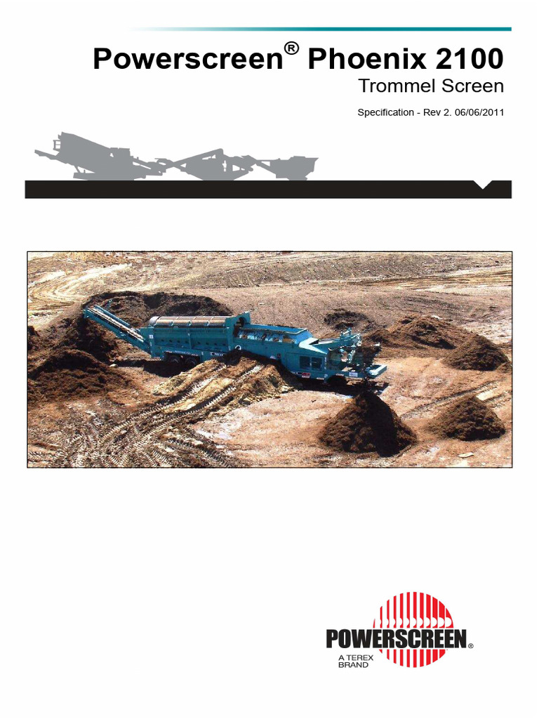 25.0 Powerscreen Phoenix 2100 Tech Spec RevX 16-05-2011 Phoenix | PDF ...