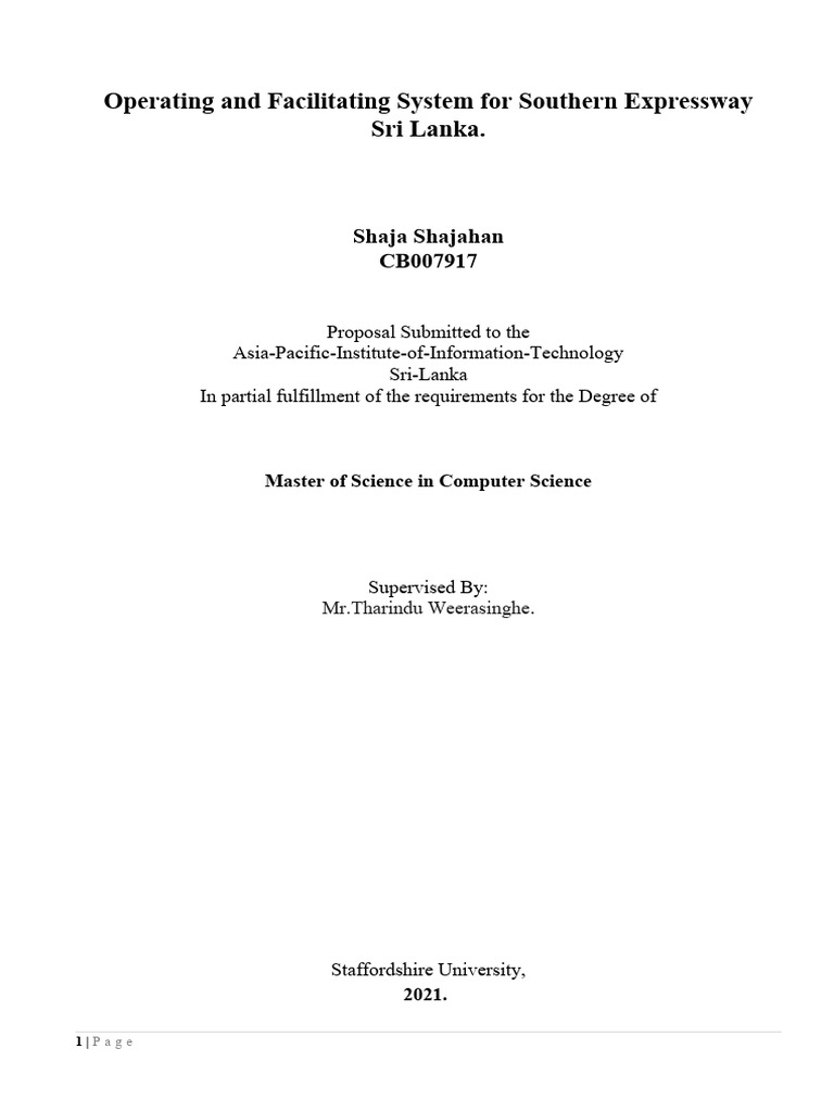 Initial Research Proposal | PDF | Traffic Collision | Highway