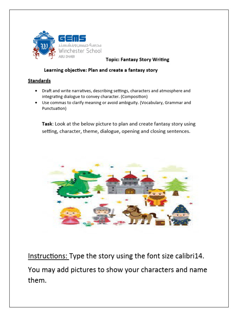 Fantasy Story Writing Guide | PDF