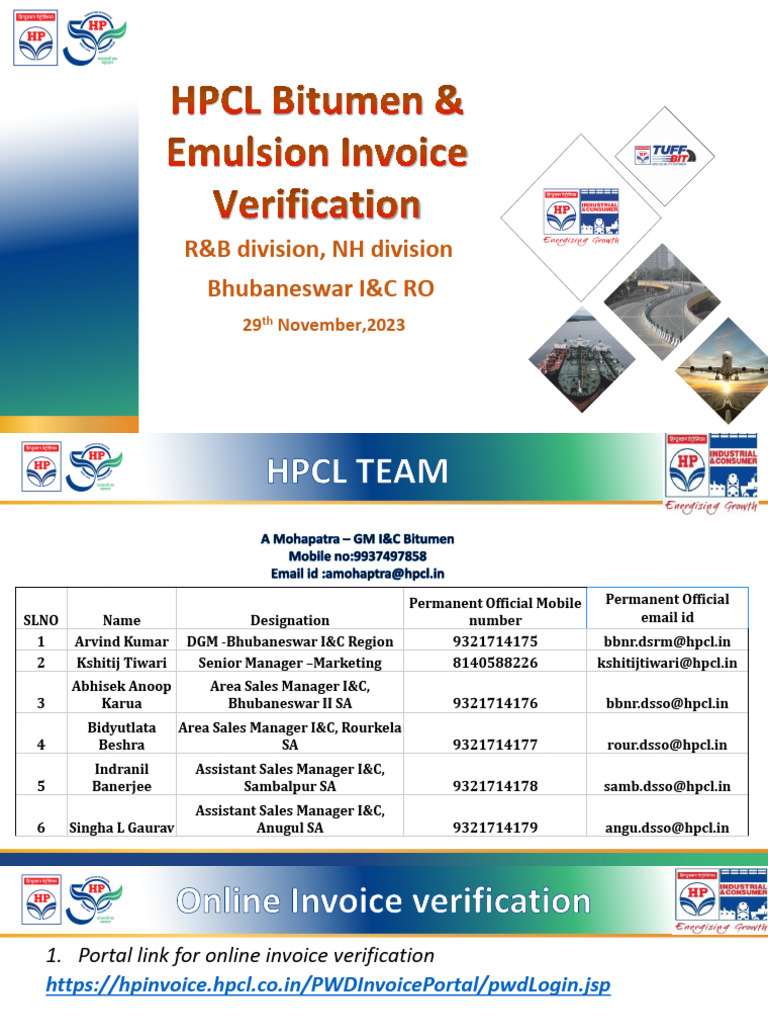 HPCL Invoice Verification | PDF | Invoice | Economies