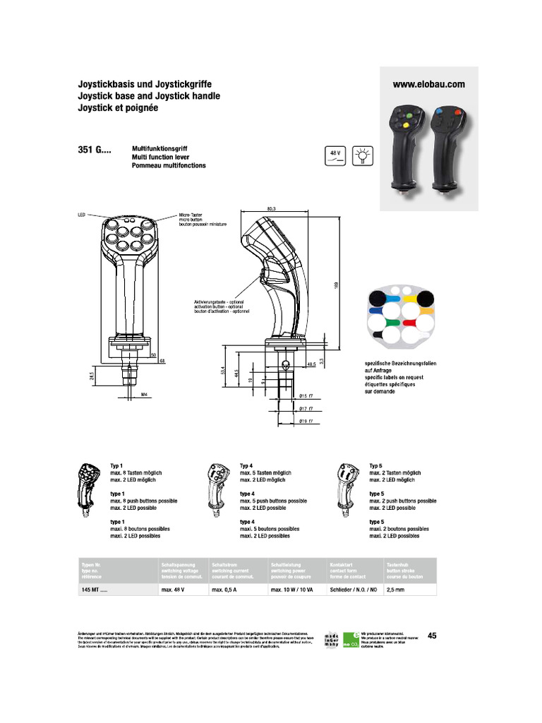 Joystick Catlogue | PDF