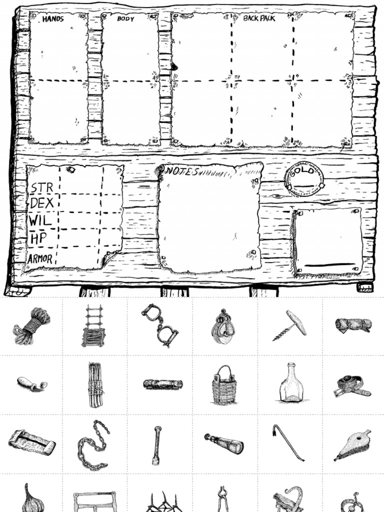 Cairn Character Sheet Tokens | PDF