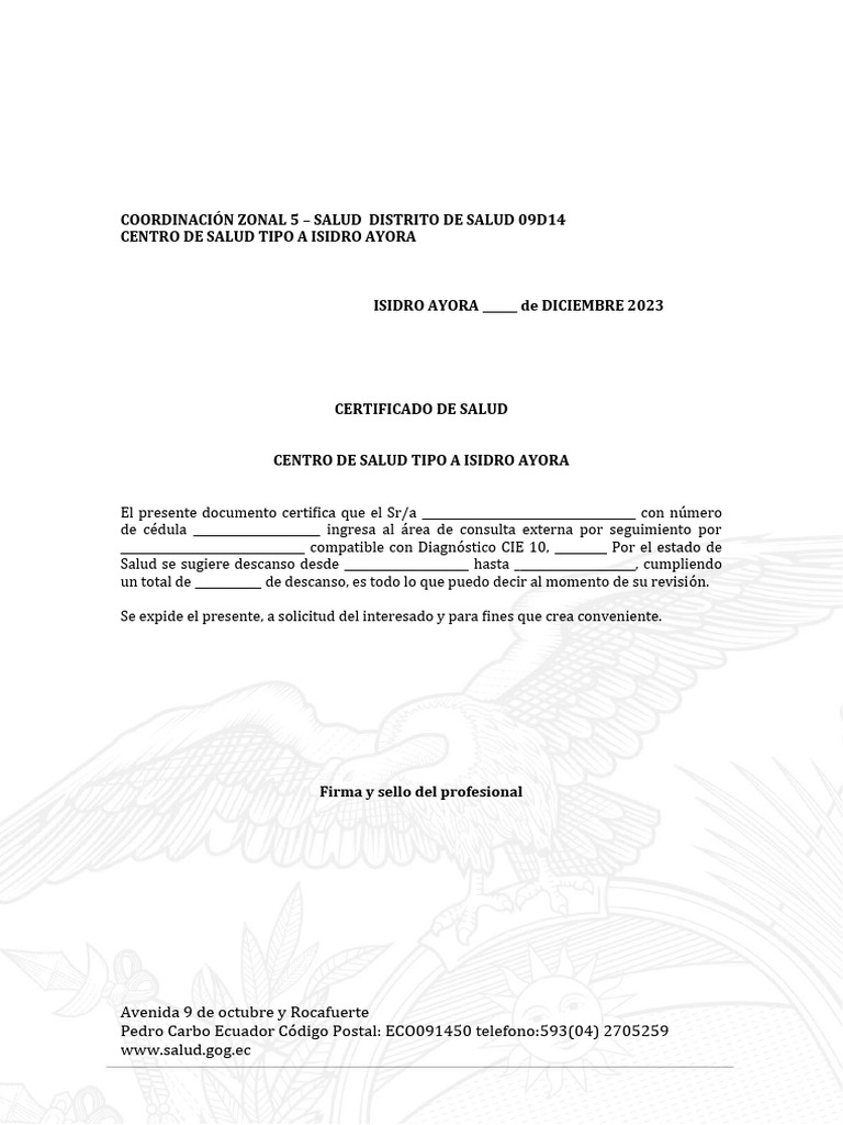 Certificado de Asistencia MSP | PDF