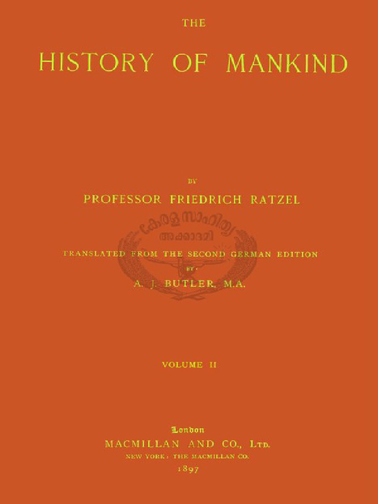 Friedrich Ratzel - History of Mankind - Vol. II | PDF