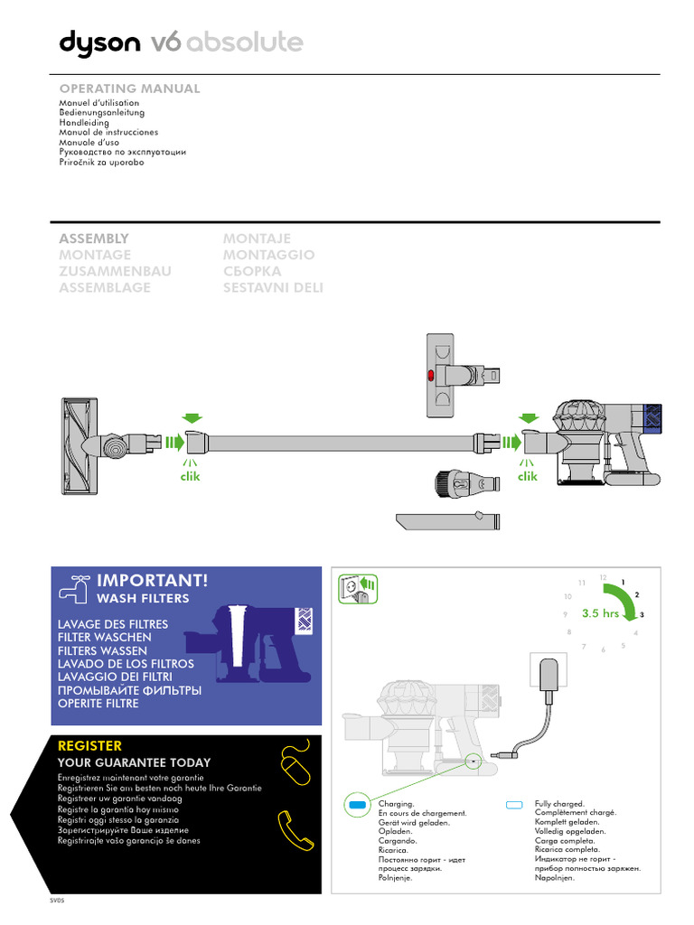 Instrukcja-Obslugi-Odkurzacz DYSON V6 | PDF