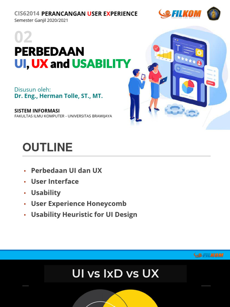 UXD HT2020 01 PerbedaanUIUX | PDF | User Experience | Usability