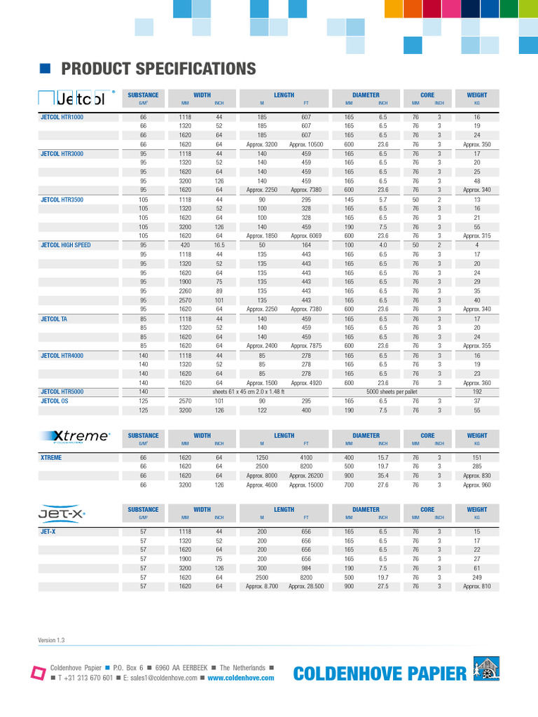 Spec_Sheet_V1 | PDF | Printer (Computing) | Inch