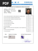 Medical Check Up Form | PDF | Physical Examination | Health Sciences