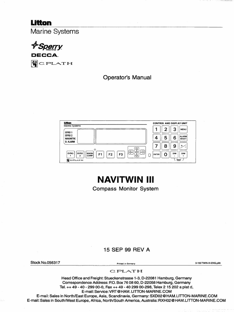 Navitwin III Compass Monitor System | PDF